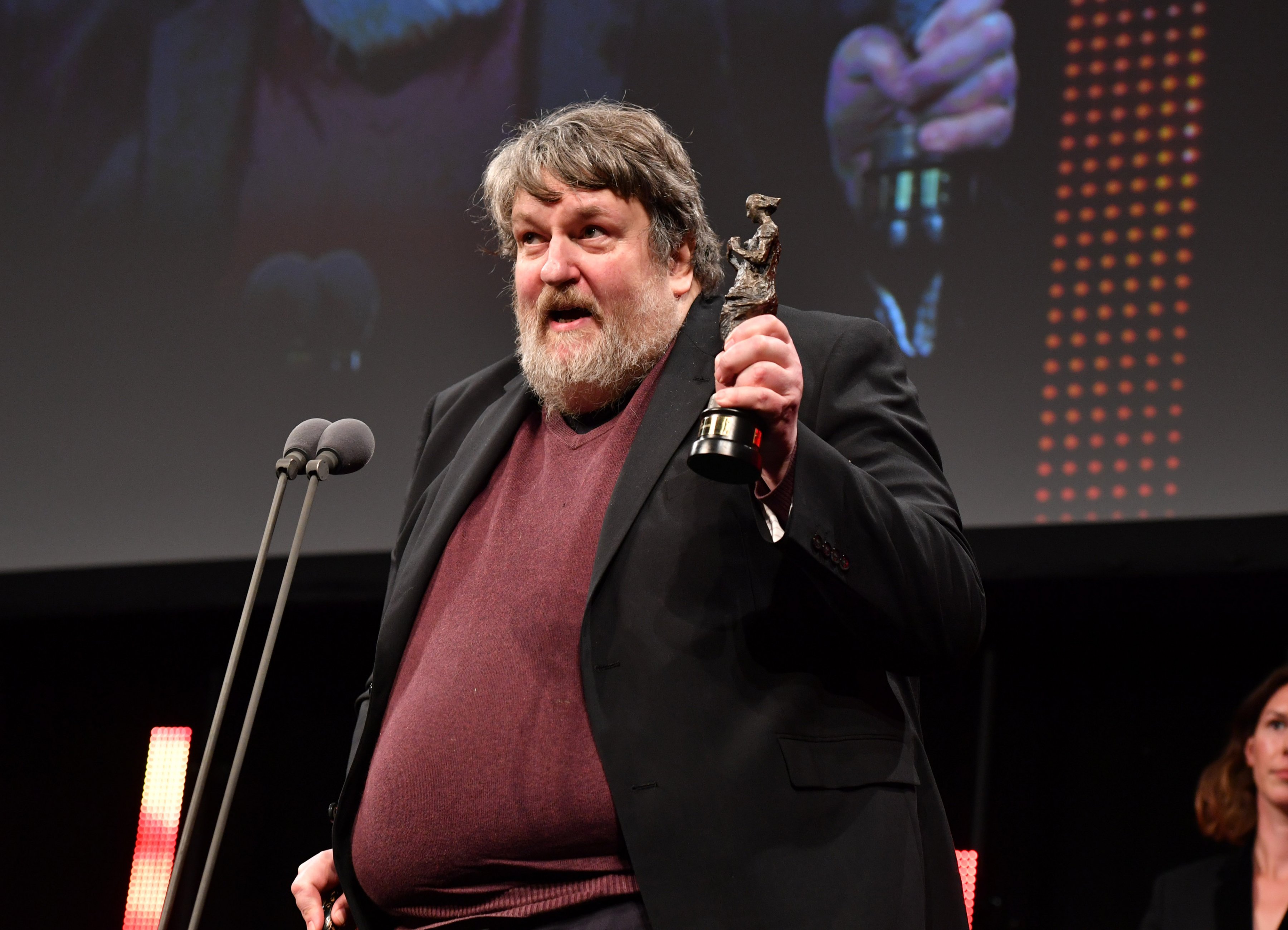 Oliver Knussen is presented with The Queen's Medal for Music and The ...